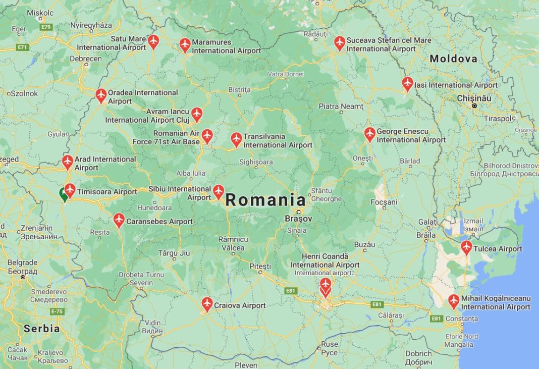 List of the International Airports in Romania (with Map)